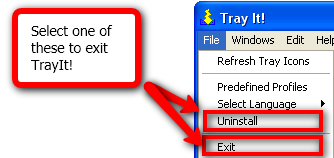 Minimize Programs to System Tray with TrayIt!