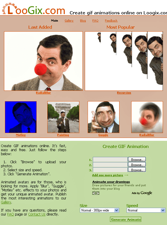 LooGix: Free Online GIF Animator
