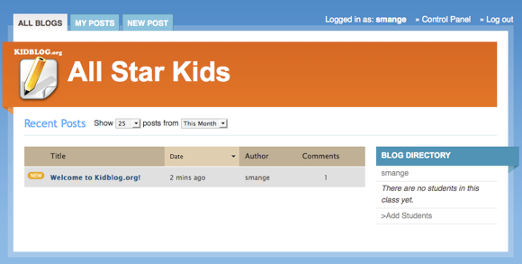 How to Get a Classroom of Kids Blogging in Under 5 Minutes!