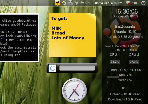 Spruce Up Your Linux Desktop with Screenlets