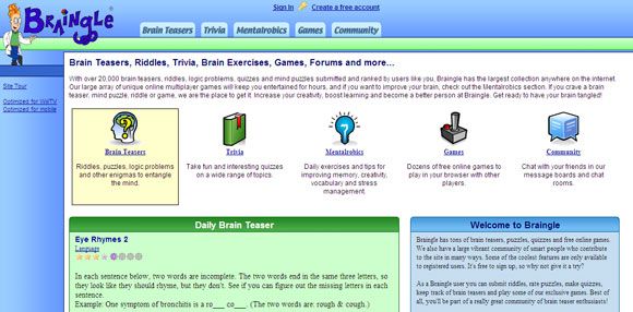 5 Sites to Boost Your Brain Fitness With Fun Games and Puzzles