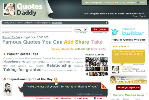 Top 8 RSS Feeds For Motivational Quotes of the Day