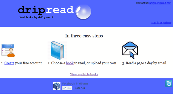 Dripread: Read Books via Email