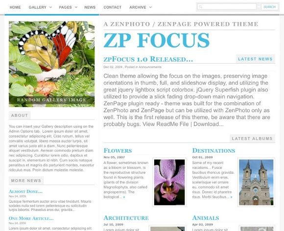 Share More Than Just Photos With Zenphoto & The Zenpage CMS Plugin