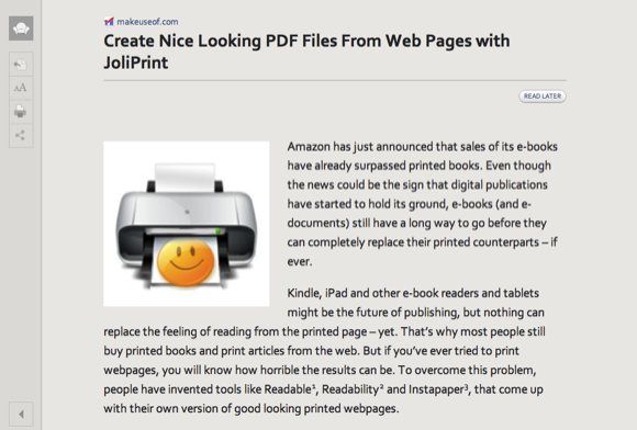 The New Readability Addon Converts Pages To Read-Friendly Format