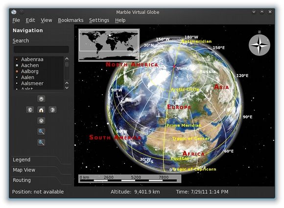 Marble - An Open Source Alternative To Google Earth [Linux]