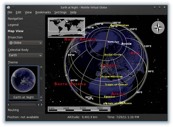 Marble - An Open Source Alternative To Google Earth [Linux]