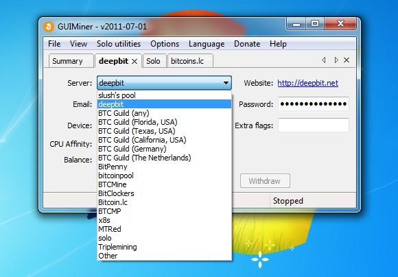 guiminer - An Extensive Tool For Bitcoin Mining