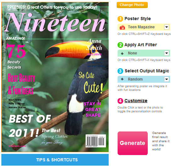Posterini: Create Beautiful Posters Online