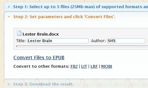 2epub: Easily Convert Documents to ePub Format