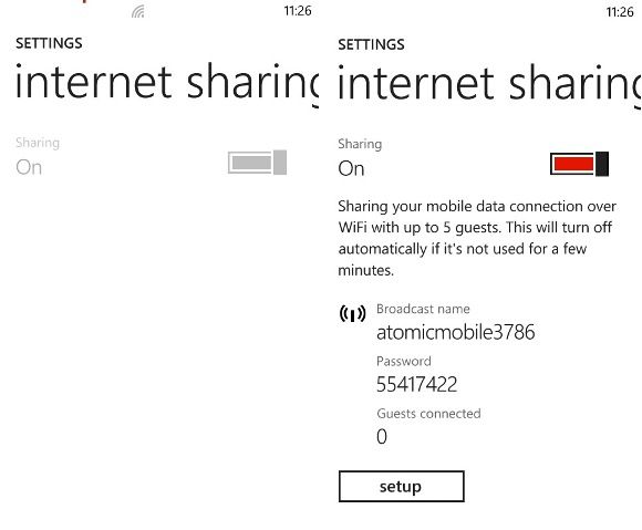 Share Your Windows Phone Internet Connection Using The Tethering Feature