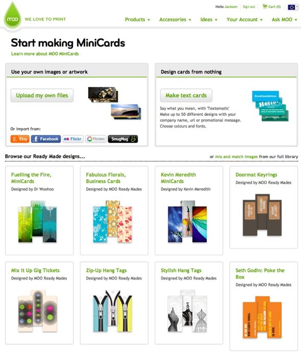 MOO MiniCards Review and Giveaway