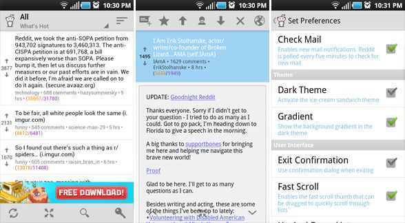 5 Free Apps That Will Improve Your Portable Reddit Experience [Android]