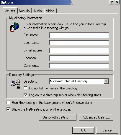I'm Tipping My Hat To You, Microsoft NetMeeting