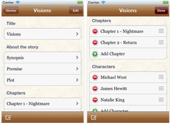 4 iPhone/iPad Apps For Brainstorming Writing Ideas, Plots, & Characters