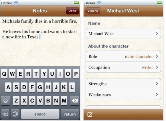 4 iPhone/iPad Apps For Brainstorming Writing Ideas, Plots, & Characters