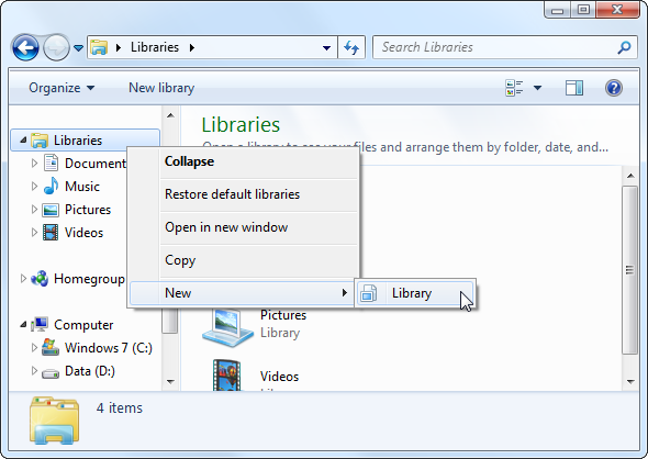 Make Windows 7 & 8 Libraries Work For You