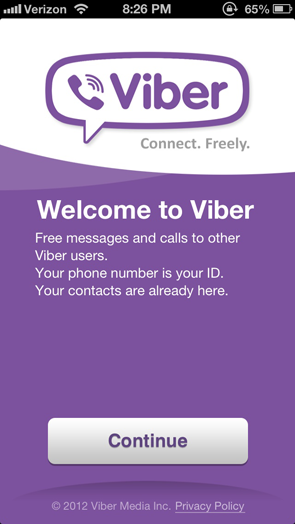 Viber: Call & Text Other Users For Free [iPhone]