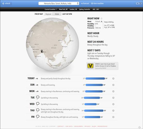 Forecast.io: The Elegant Weather App For The Globe That Shows The ...
