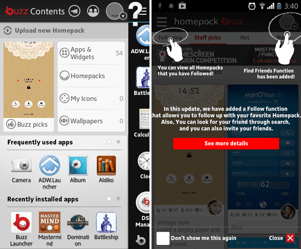The Amazing Buzz Launcher: Over 60,000 Home Screens For You To Try
