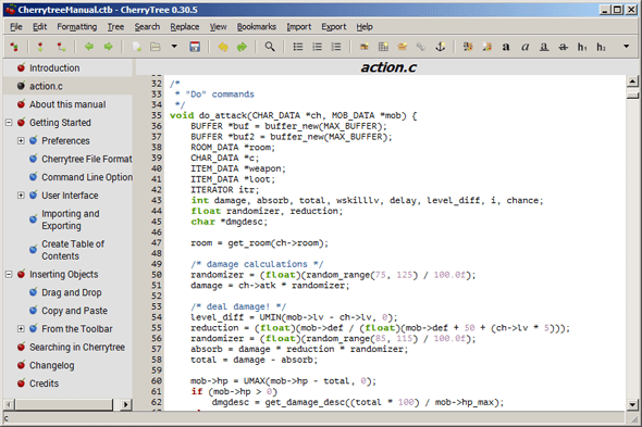 CherryTree: A Wiki-Style Notebook That’s Polished and Functional