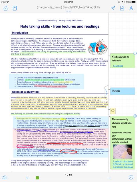 MarginNote Offers Unique Approach To Annotating & Reviewing Documents