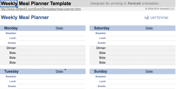 10 Spreadsheet Templates To Organize Your Home