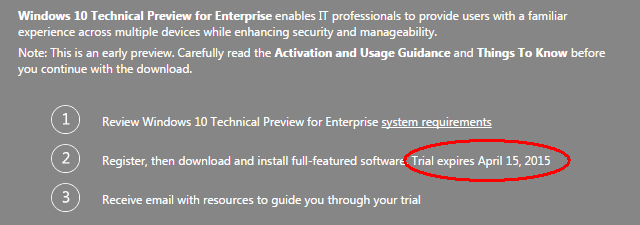 Why The Windows 10 Technical Preview Should Not Be Your Main OS