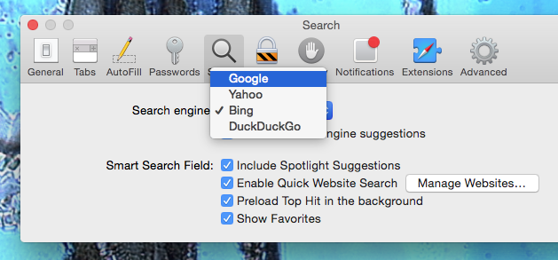 Use Google By Default and 5 Other OS X Yosemite “Fixes"