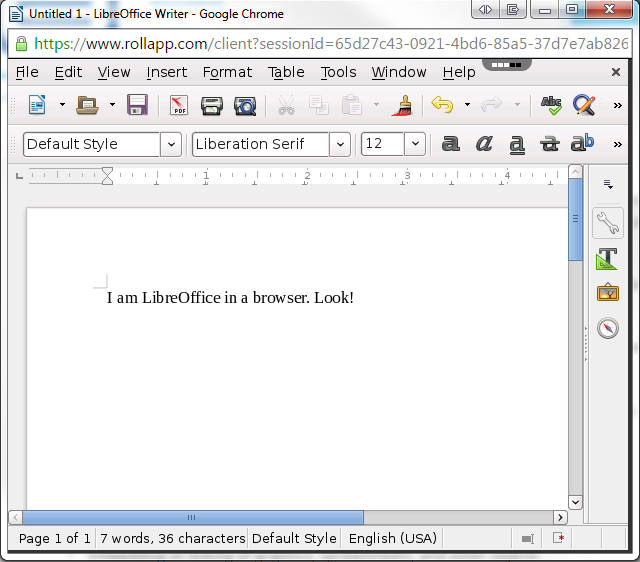 How To Run Libreoffice In Your Web Browser