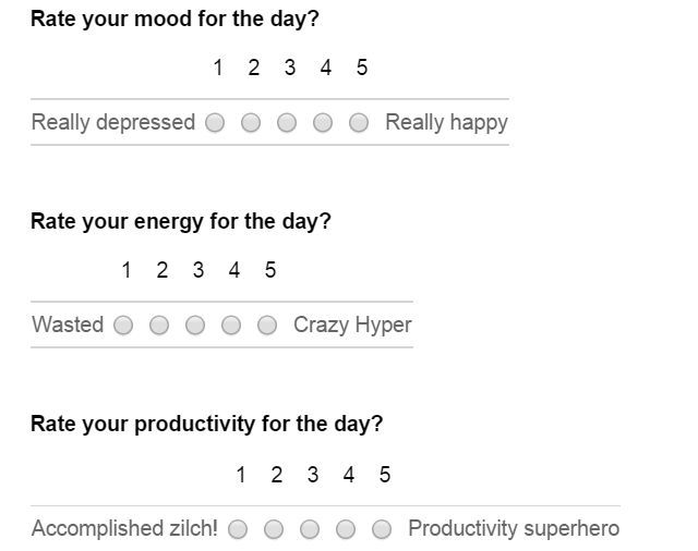 Track Key Areas of Your Life In 1-Minute with Google Forms