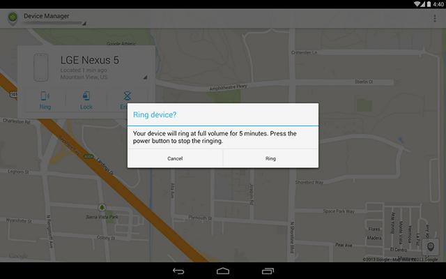 Find My iPhone for Android? Meet Android Device Manager