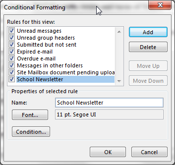 How to Mark Up Your Outlook Inbox with Conditional Formatting