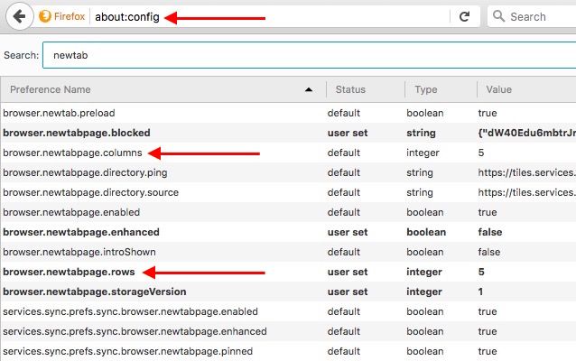 How to Add More Thumbnails to Firefox's New Tab Page