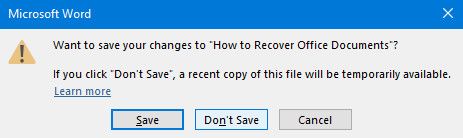 How to Recover Deleted Office Files