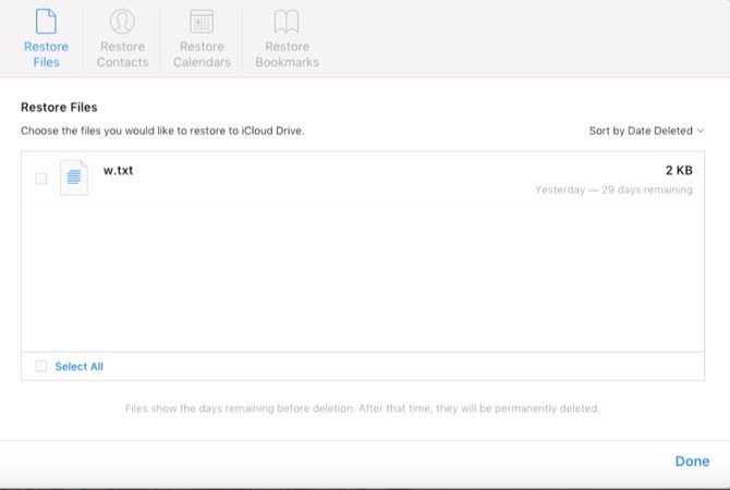 How to Restore Deleted iCloud Drive Files