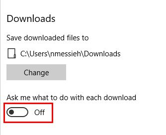 How to Disable Microsoft Edge's Prompt for Saving Downloads