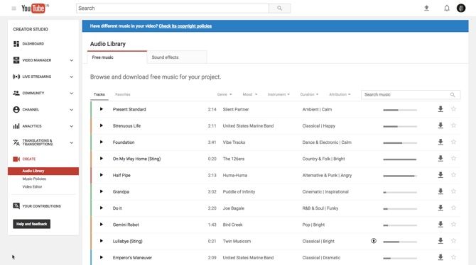 Download Thousands of Free Music Tracks on YouTube Legally