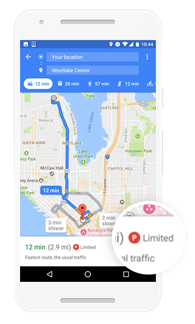 How to Find Parking Using Google Maps