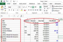 How To Organize Your Bills On Excel Emporiumlopte
