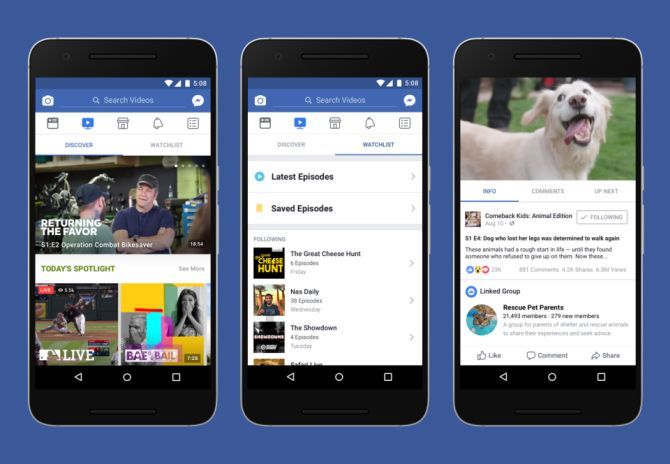 New Facebook Watch Tab Introduces Original Programming to the U.S.