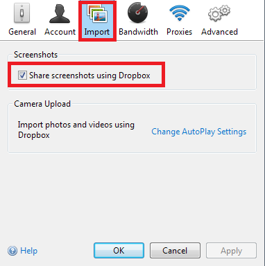 How to Save Screenshots Directly to Dropbox