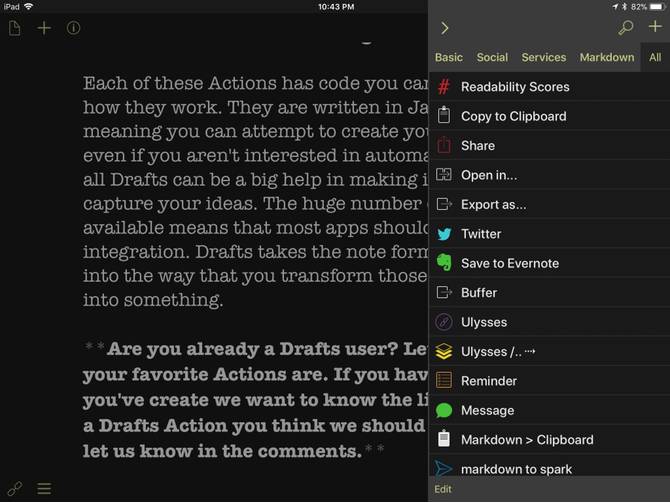 Drafts Is the Powerful iPhone Note-Taking App You've Been Looking For