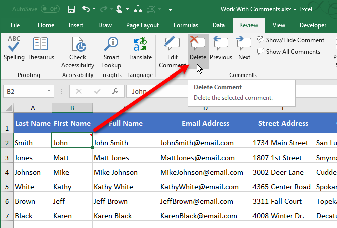 The Beginner's Guide to Comments in Microsoft Excel