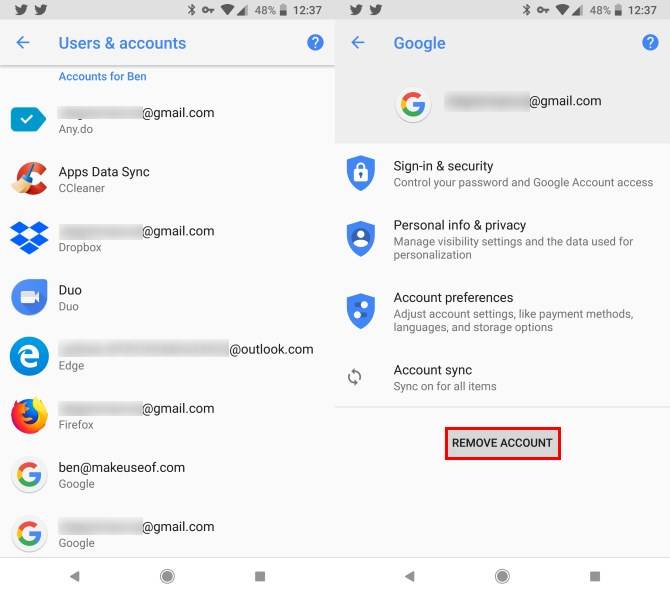 How to Remove Google Accounts From Your Phone and Reclaim Privacy