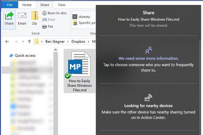 How to Easily Transfer Windows Files to Nearby Devices