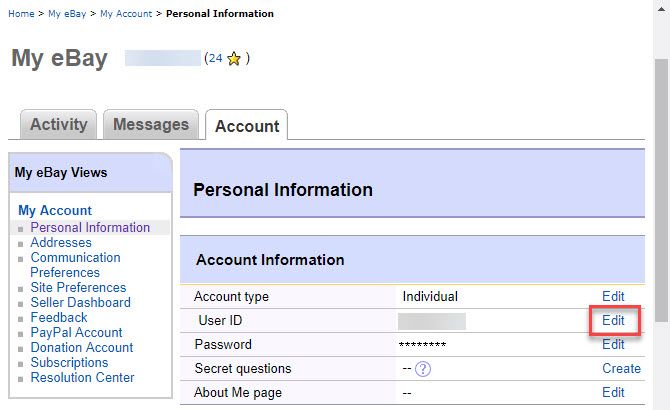 How to Change Your eBay Username