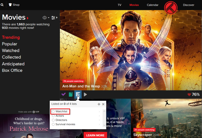 How to Track the Movies and TV Shows You Watch Using Trakt