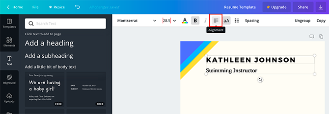 How to Create a Resume From Scratch Using Canva
