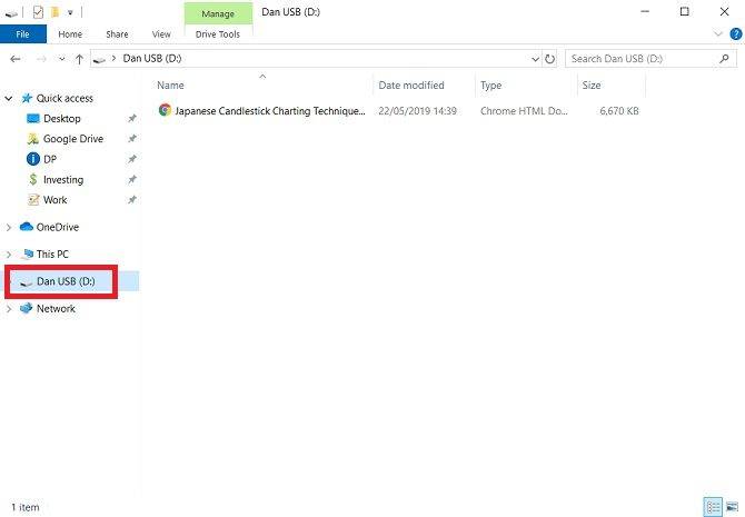 How to Use a Flash Drive on Windows 10